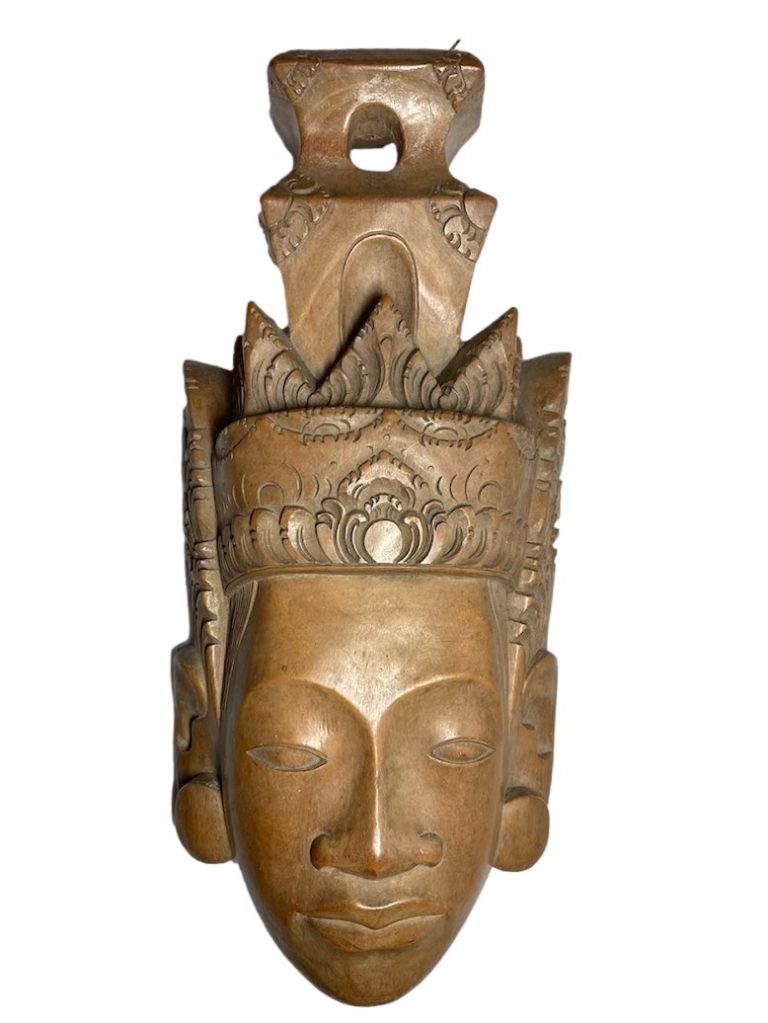 Satinwood Rama Mask | Asian Mask, Wood Mask, Asian Art Imports